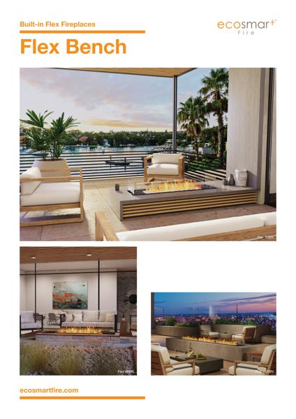 Flex 140BN: Bench Fireplace Insert - EcoSmart Fire