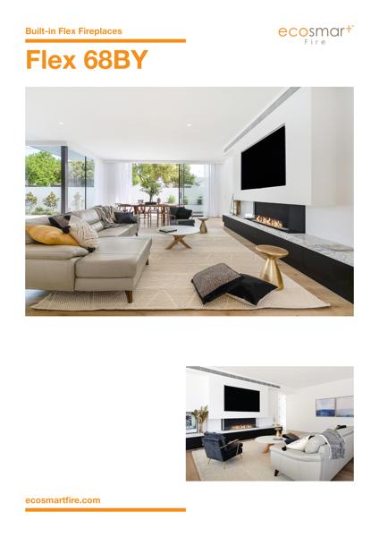 Flex 68BY: Bay Fireplace Insert - EcoSmart Fire