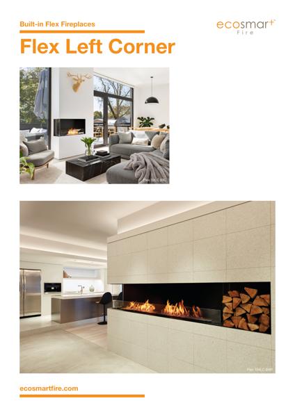 Flex 104LC : Cheminée Angle Gauche Insert - EcoSmart Fire