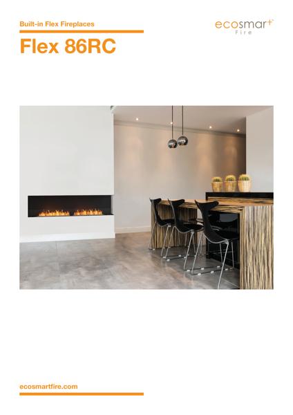 Flex 86RC: Right Corner Fireplace Insert - EcoSmart Fire