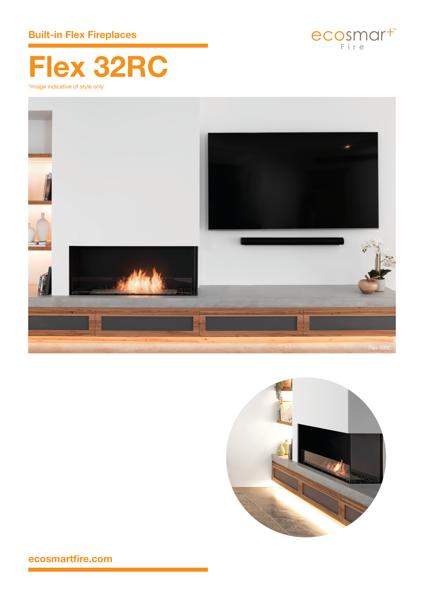 Flex 32RC: Right Corner Fireplace Insert - EcoSmart Fire