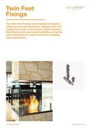 Twin Feet Fixings: Perfect for Bespoke Creations - EcoSmart Fire