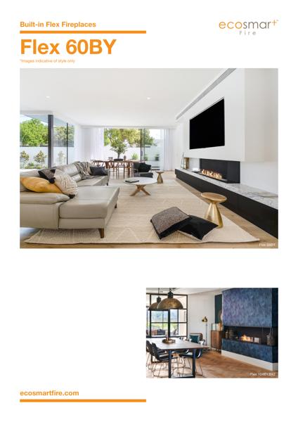 Flex 60BY: Bay Fireplace Insert - EcoSmart Fire