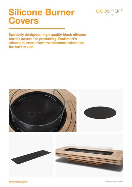 AB8 Silicone Burner Cover: All Weather Protection - EcoSmart Fire
